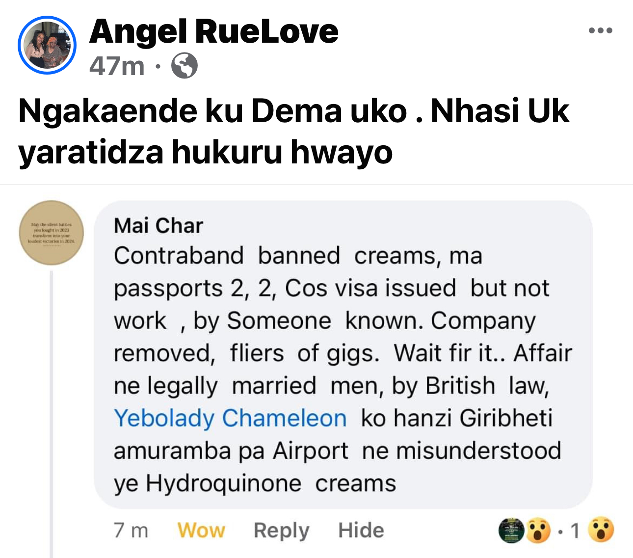 Rutendo Samaz Ofumura Mai TT Hanzi Dzokera KuDema Karara Kachichema ...